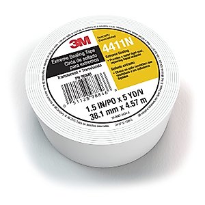 3M Extreme Sealing Tape 4411N, Translucent, 1 1/2 in x 5 yd, 40 mil