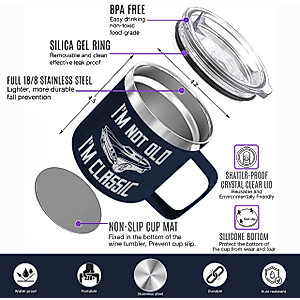 AMAZPRINTS Christmas Gifts for Dad, Grandpa, Him from Daughter, Son - Dad Gifts for Christmas - Birthday Gifts for Men - Retirement Gifts - Dad Birthday Gift for 40th 50th 60th 70th 80th 14oz Navy