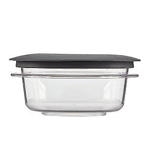 Rubbermaid Premier Easy Find Lids Food Storage Containers, 1.25 Cup, Gray
