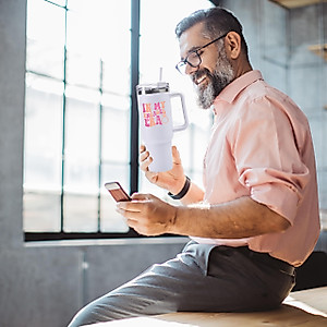 In My Engaged Era Tumbler - 40 oz Insulated Cup with Handle & Straw - Bride to Be Gifts, Engagement Gifts for Women, Newly Engaged Gifts, Funny Fiance Coffee Mug, Wedding Bridal Shower Present
