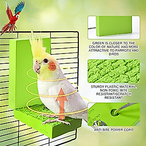 GIFANK Bird Heater for Cage Bird Perch Stand Warmer Snuggle Up for African Grey, Parakeets, Parrots, Small Birds 12V 3.3"x6"
