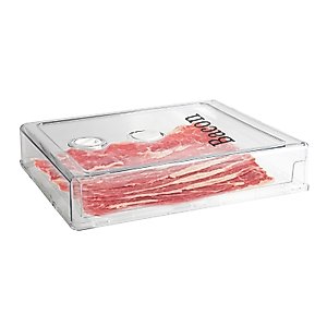 Xbopetda Bacon & Deli Meat Container for Fridge with Drawer, Stackable Cheese Container, Food Storage Organizer