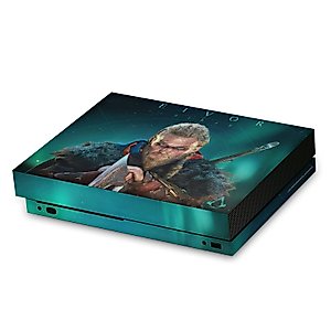 Head Case Designs Officially Licensed Assassin's Creed Male Eivor Valhalla Key Art Vinyl Sticker Gaming Skin Decal Cover Compatible With Xbox One X Console