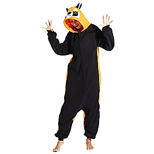 ofodoing Adult Animal One-piece Pajamas Cosplay Animal Homewear Sleepwear Jumpsuit Costume for Women Men