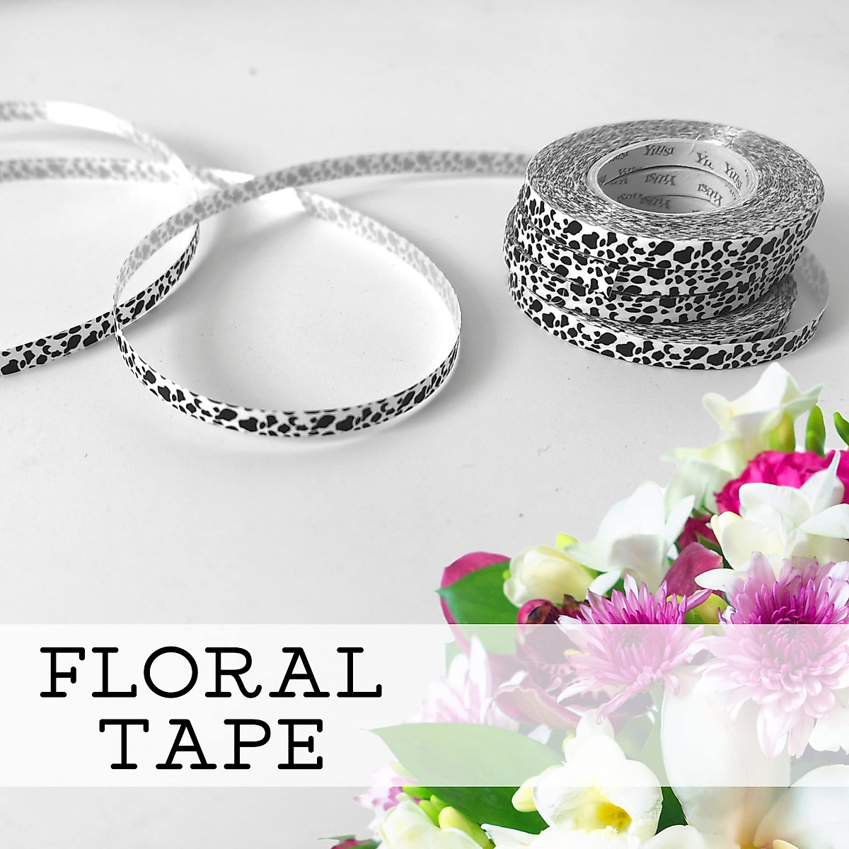 10PCS Cow Print Ribbon Curling Ribbon Cow Ribbon for Children's Party Western Cowboy Theme for Kids Birthday Party Favor Supplies Decorations 10 Yards*10 Rolls