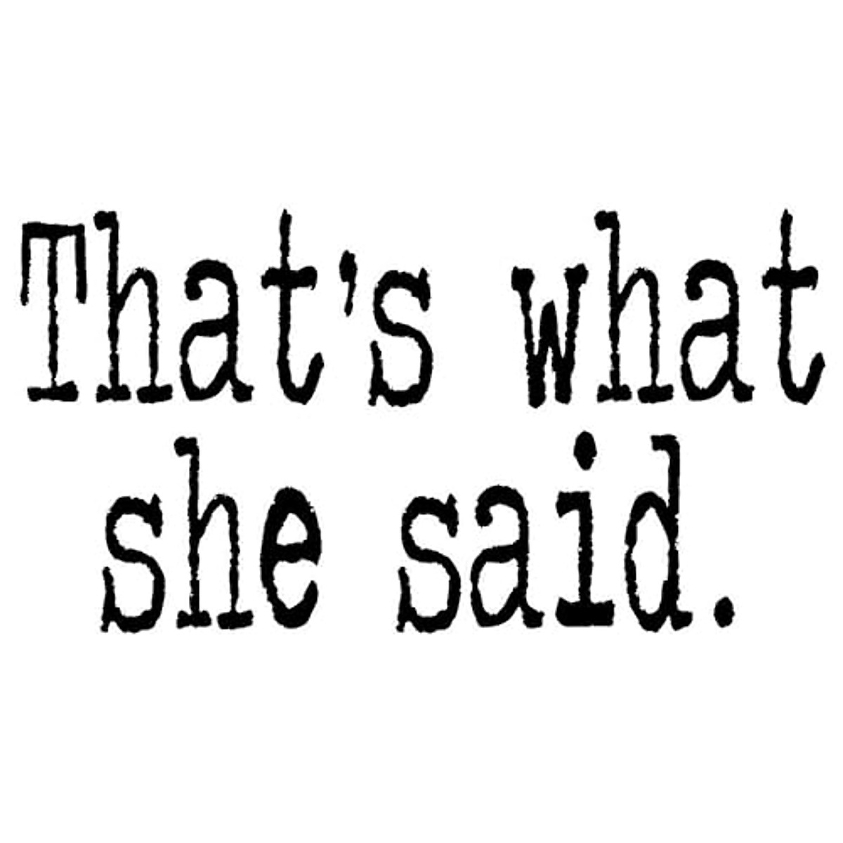 CafePress That's What She Said. Stainless Steel Travel Mug 20 oz. Insulated Stainless Steel Coffee Tumbler