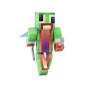 EnderToys Green Big Mouth Guy Action Figure - Toy Figurine - Birthday Cake Topper Decoration - Surival Playset Doll