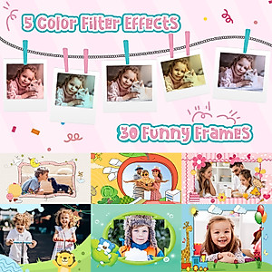 Kids Camera Toddler Camera for Girls Boys,32MP Selfie Kids Toy Digital Camera with No Game,32GB Card,1080P Digital Video Camera for Kids 3-8 Years Old,Perfect Christmas Birthday Gifts for Toddlers