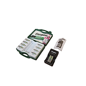 Energizer Recharge, 6 AA and 4 AA Rechargeable Batteries with 1 Charger