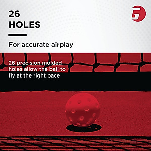 Gamma Photon Indoor Pickleballs Pack of 6, USAPA Approved, High-Visibility, Durable and Ultra-Balanced