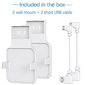 Outlet Wall Mount for Blink Sync Module 2, Mount Bracket Holder for Blink Outdoor Camera No Messy Wires Outdoor and Indoor Home Security Camera Mount with Short Cable (2 Pack)…