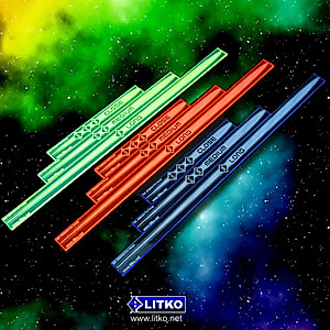 LITKO Multi Range Gauge Set | Long | Close | Medium | Compatible with Star Wars: Armada | 3 Pack (Fluorescent Green)
