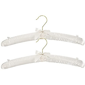 Artibetter 2pcs Coat Buttons Non- Sponged Dresses White Shop Clothing Hanger Foam Non- Slip Padded for Silk Clothes Wedding Bump Suit Bridal Slip Pant Skirt Heavy No Non with Canvas