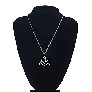 Silver Celtic Knot Triquetra Pendant Necklace // Alternative // Pagan // Charmed