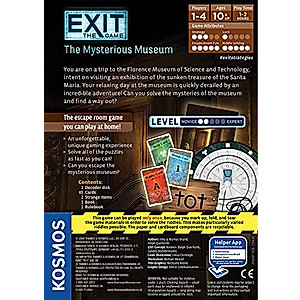 Exit: The Mysterious Museum | Exit: The Game - A Kosmos Game | Family-Friendly, Card-Based at-Home Escape Room Experience for 1 to 4 Players, Ages 10+