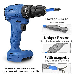 Uenhoy 10 Pcs Magnetic Phillips Screwdriver Bits Set 2 Inch Long Anti Slip Phillips Bits #1, 1/4 Inch Hex Shank (PH1 x 50MM)