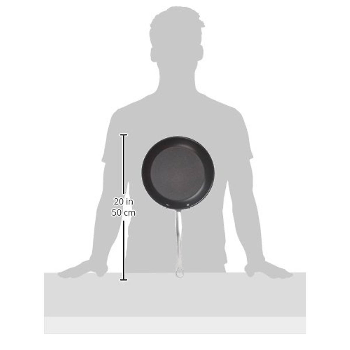 Mauviel M'Urban 3 Tri-Ply Brushed Stainless Steel Nonstick Frying Pan With Cast Stainless Steel Handle, 9.4-in, Made In France