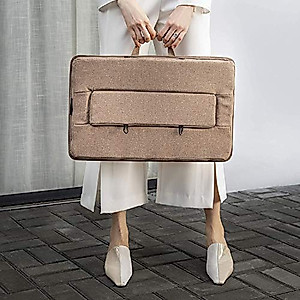 Oversized Lap Desk,wishacc Portable Bamboo Lap Desk Tray for Home Office (Fits up to 17.3” Laptop)