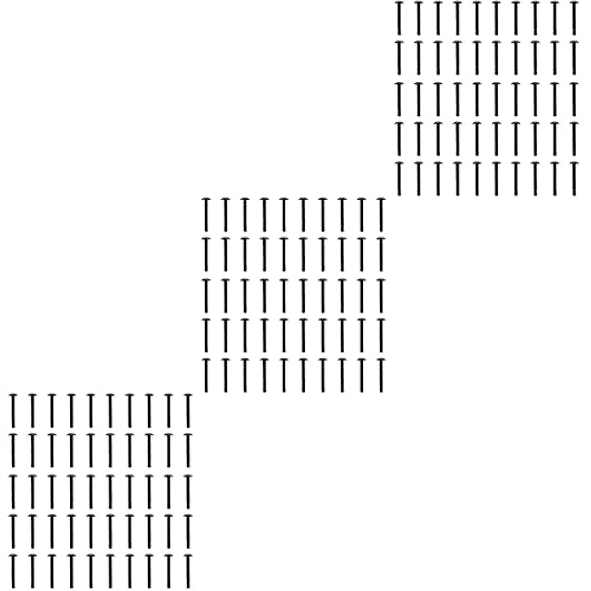 TEHAUX 150 Pcs Screw 480mm Radiator UNC 30mm Fan Internal Fans& Cooling Components Kraken X73 Ek Aio Fan Tapping Computer Case Shell Kraken Z73 RGB Black Rivets Iron X63 Round Head Metal