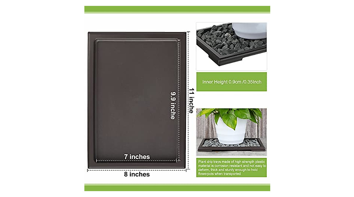 Bonsai Humidity Tray - 9 Inch Drip Tray Set of 2
