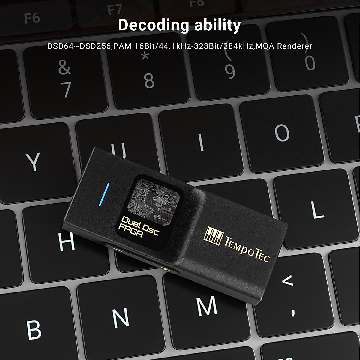 TempoTec Sonata BHD Pro Type C USB dongle DAC, USB C DAC,Headphone Amplifier 4.4mm& 3.5mm,PCM384kHz,DSD256,MQA8X,Tidal for iPhone&Android&MacOS&Win (Sonata BHD Pro-Black)…