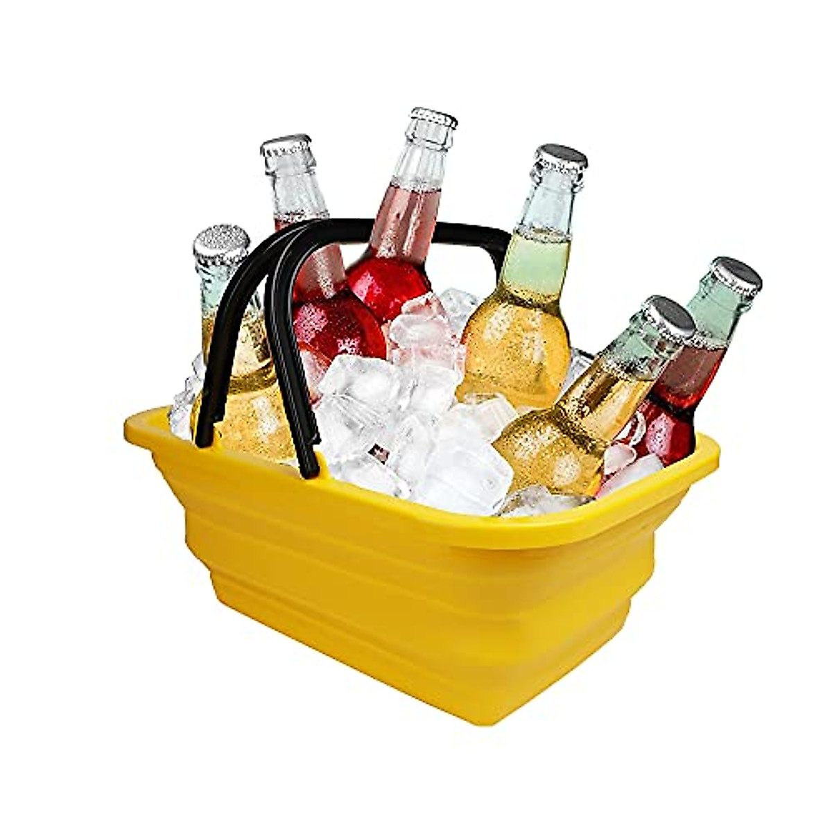 Collapsible 10L Wash Bucket for Car Washing, Kitchen, Picnic, Dishes and Person During Camping, Hiking and Home