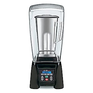 Waring Commercial MX1300XTS 3.5 HP Blender with 4 recipe programable LCD Display and a 64 oz Stainless Steel Container, 120V, 5-15 Phase Plug