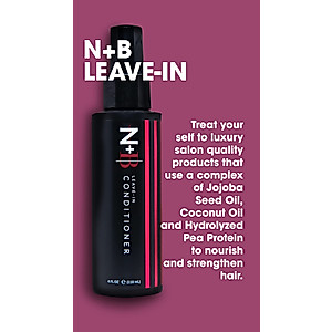N+B Leave-In Conditioner & Detangler Spray | Curly, Straight, All Hair Types | Deep Moisturizer Repairs Dry Damaged Frizzy Hair | Sulfate, Paraben, & Cruelty-Free