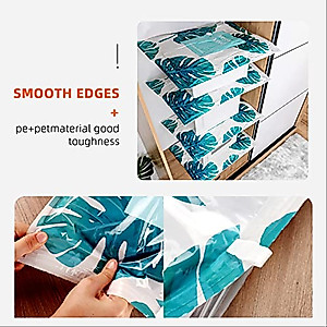 Space Saver Vacuum Storage Bags, 8 Pack Vacuum Sealer Compression Bags for Clothes, Pillows, Comforters, Blankets, Plush Toy (2 Jumbo, 2 Large, 2Medium, 2 Small) with Travel Hand Pump Home and Closet Organization