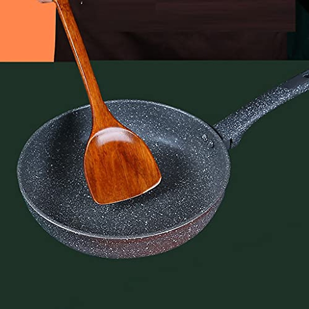 Spoon Wooden Spoons for Cooking Salad Fork Long Handle Utensils Set Suit Non-stick Pan Kitchen Tool