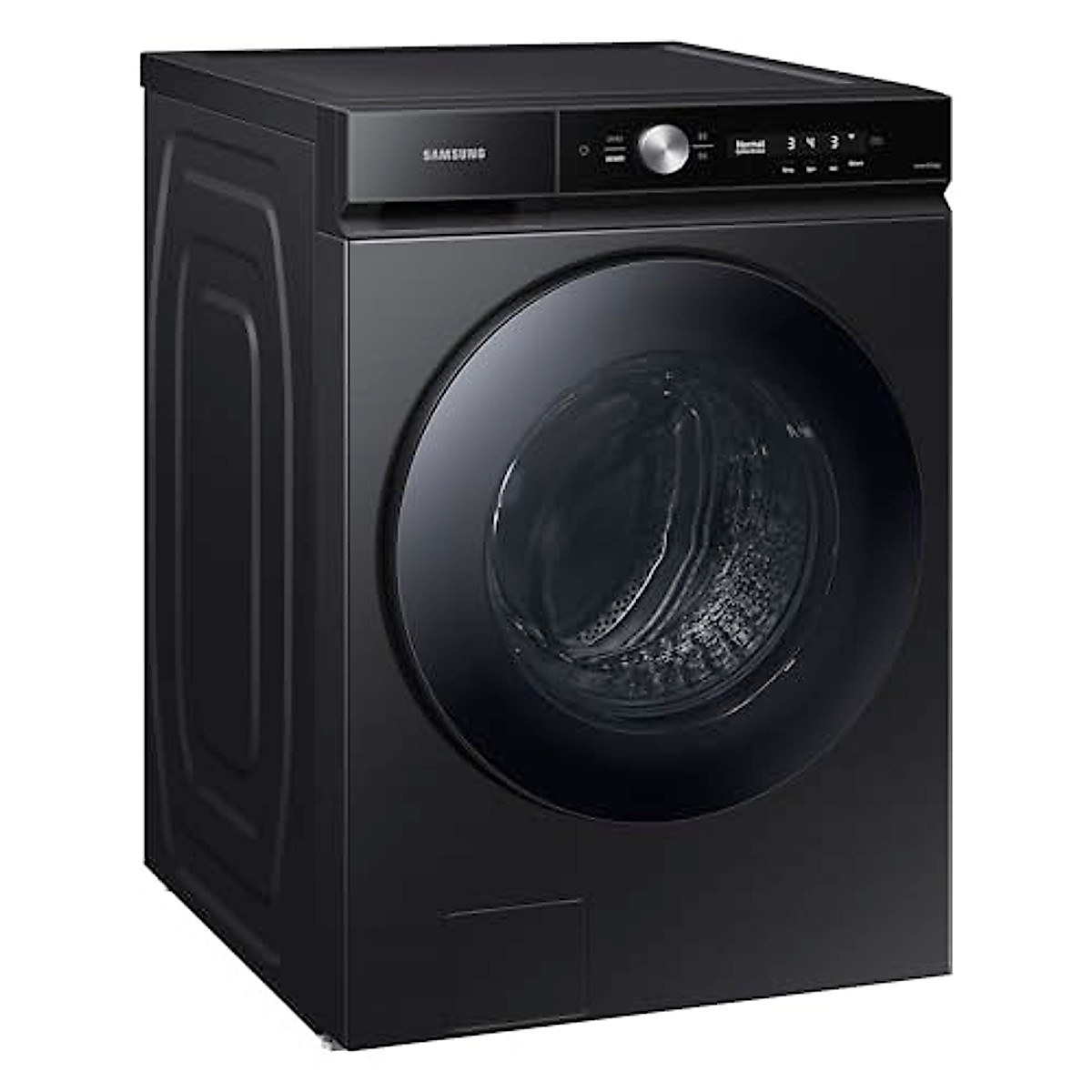 Samsung WF53BB8700AVUS Bespoke 5.3 cu. ft. Ultra Capacity Front Load Super Speed Wash and AI Smart Dial Washer, Brushed Black