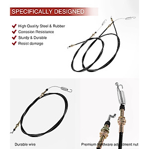 2 Pcs 2-11082 Shifter Cable for Chuck Wagon Go-Karts Parts and Accessories Shifter Wire