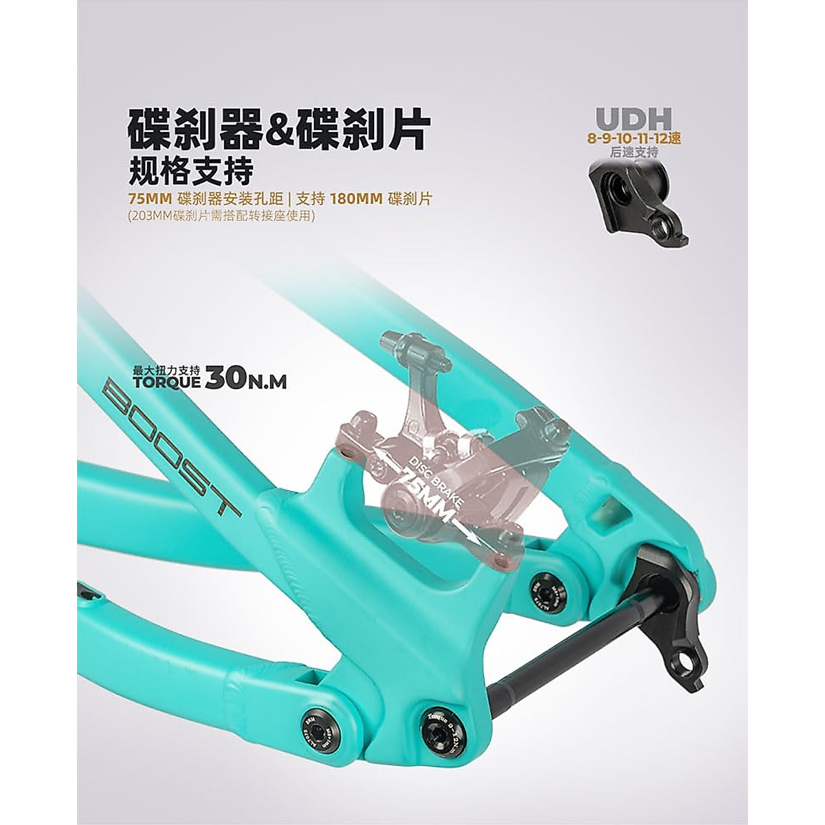 HIMALO Full Suspension MTB Boost Frame 148 * 12MM Thru Axle for AM Endure 27.5 29inch Bicycle Frame Trail Enduro Aluminium Alloy MTB Frame AM All Mountain (29 * 19)