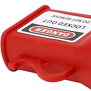Socket Lockout Device Electrical Lockout Tag Out Kits Safety Padlock 55mm ID Pin and Sleeve Socket Lock for Replacement