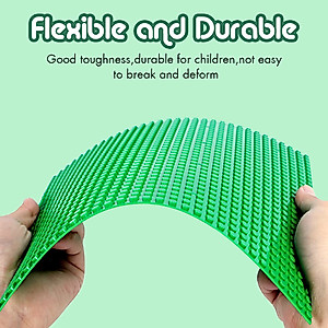 Lekebaby Classic Baseplates Building Base Plates for Building Bricks 100% Compatible with Major Brands-Baseplates 10" x 10", Pack of 12