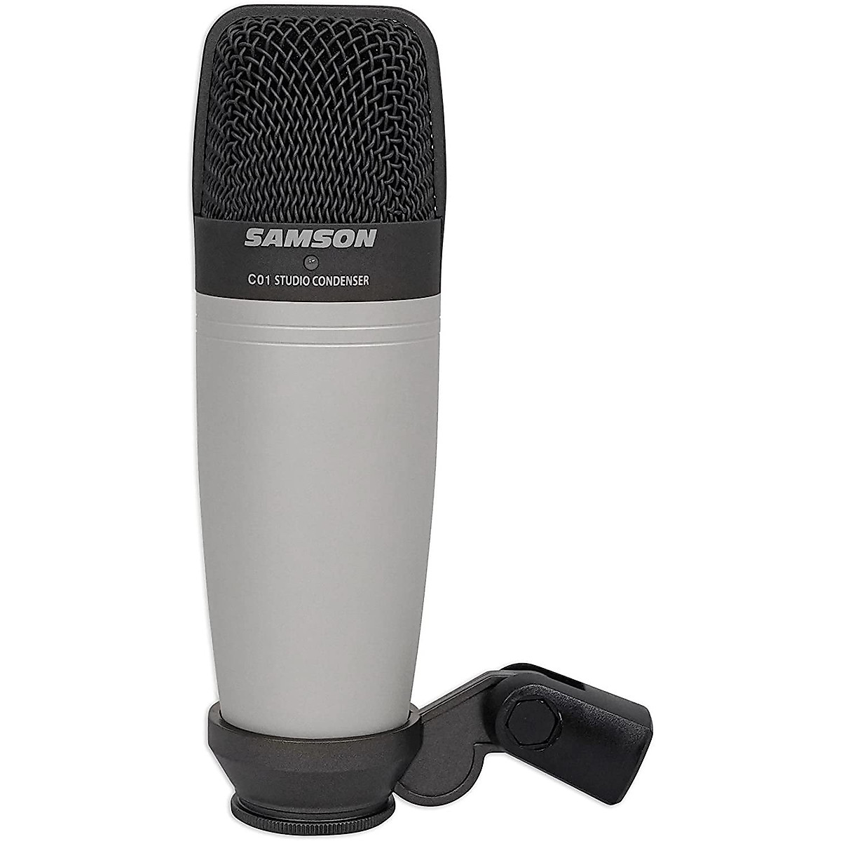 Samson C01 Large-Diaphragm Condenser Microphone for Recording Vocals, Acoustic Instruments, Overhead Drums Bundle with Blucoil Pop Filter Windscreen, 10-FT Balanced XLR Cable, and 5X Cable Ties