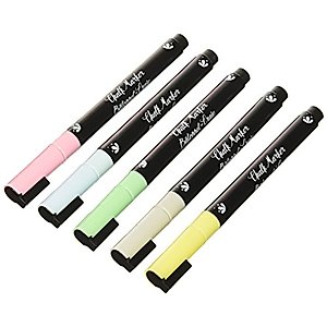 American Crafts 340290 Chalk Marker Pastels 5 Pack