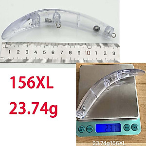 10PCS Unpainted Lure Blanks 13.4cm 23.82g Crankbait Simulation Blank Body Clear Hard Baits Trout Salmon Swimming Sea Bait Topwater Freshwater Plastic Minnow Lure 156XL