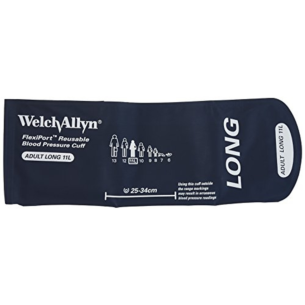 Welch Allyn REUSE-11L FlexiPort Cuffs Reusable, Durable, Adult Long