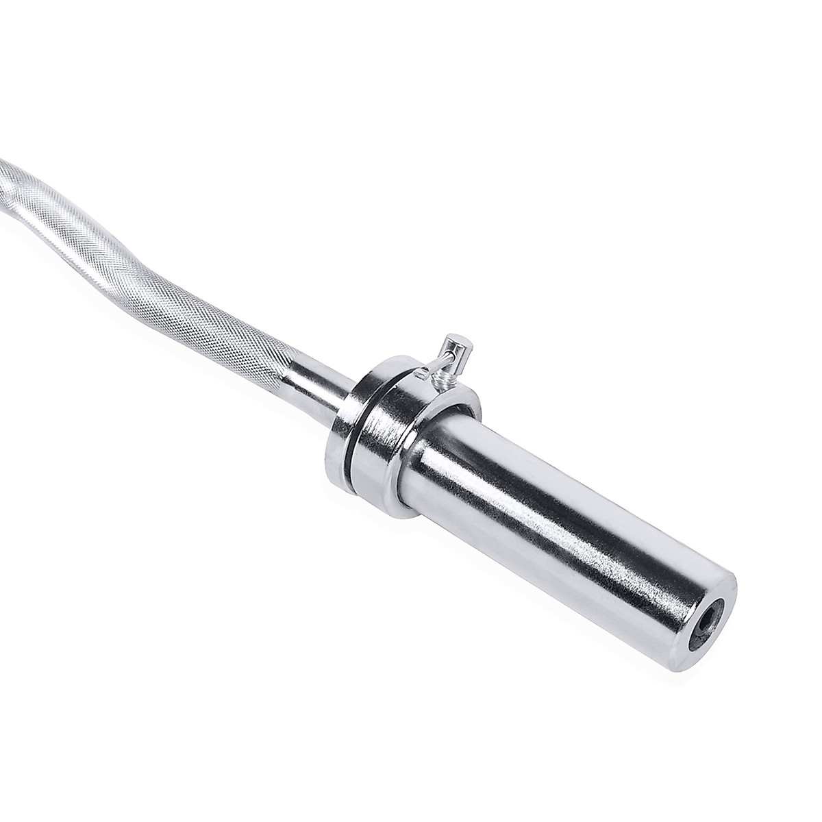 CAP Barbell Olympic EZ Curl Bar, Chrome (New Version), 47-Inch (OBIS-47)