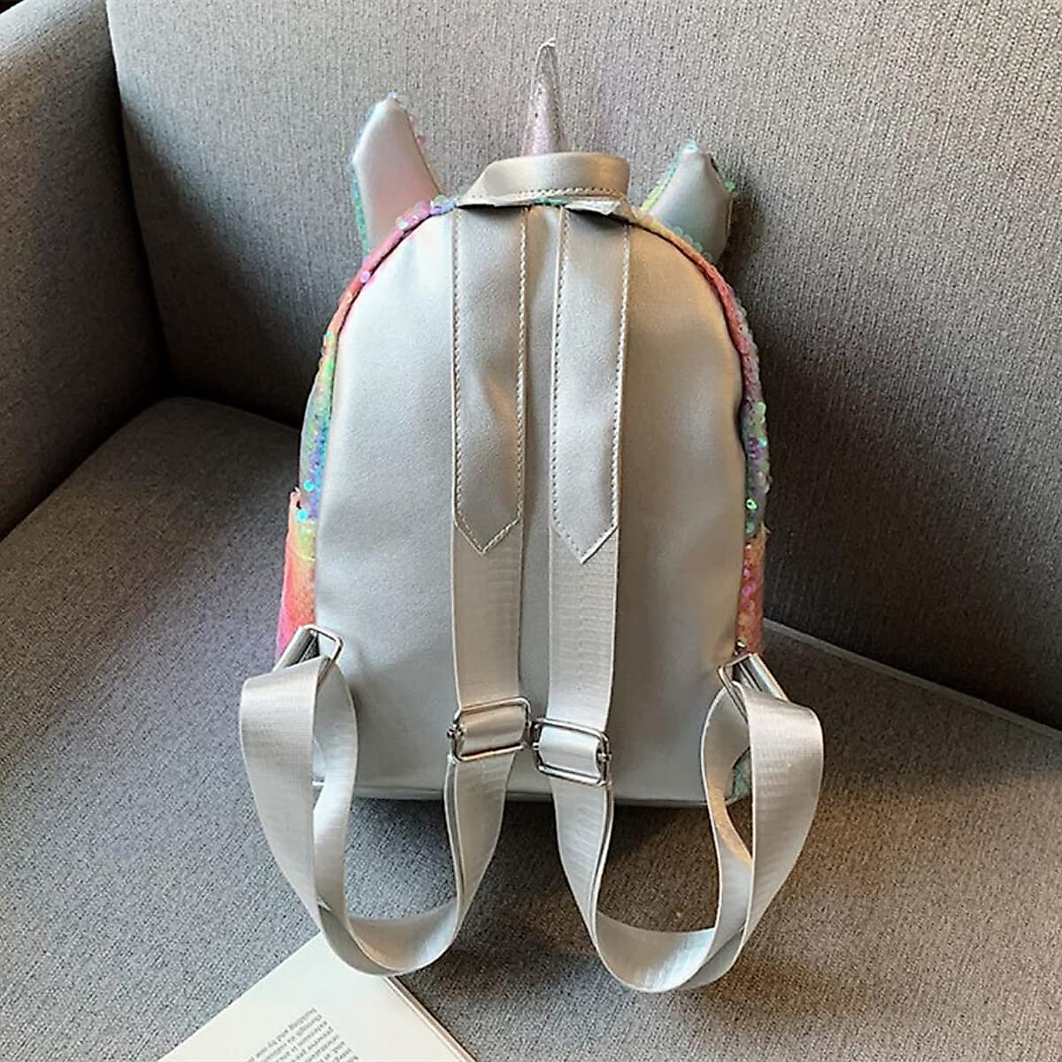 MayeBridge Cute Small Unicorn Backpack with Kawaii Plush Pendant for Girls Teens,Mini Backpacks (Red Unicorn)