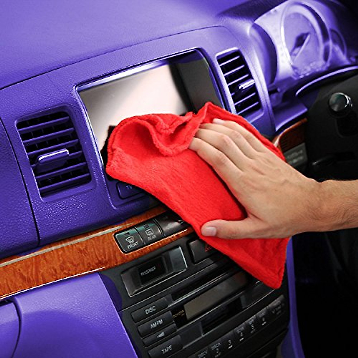 Simpli-Magic Shop Towels, 14"x12", Red (600 Pack - Full Case)