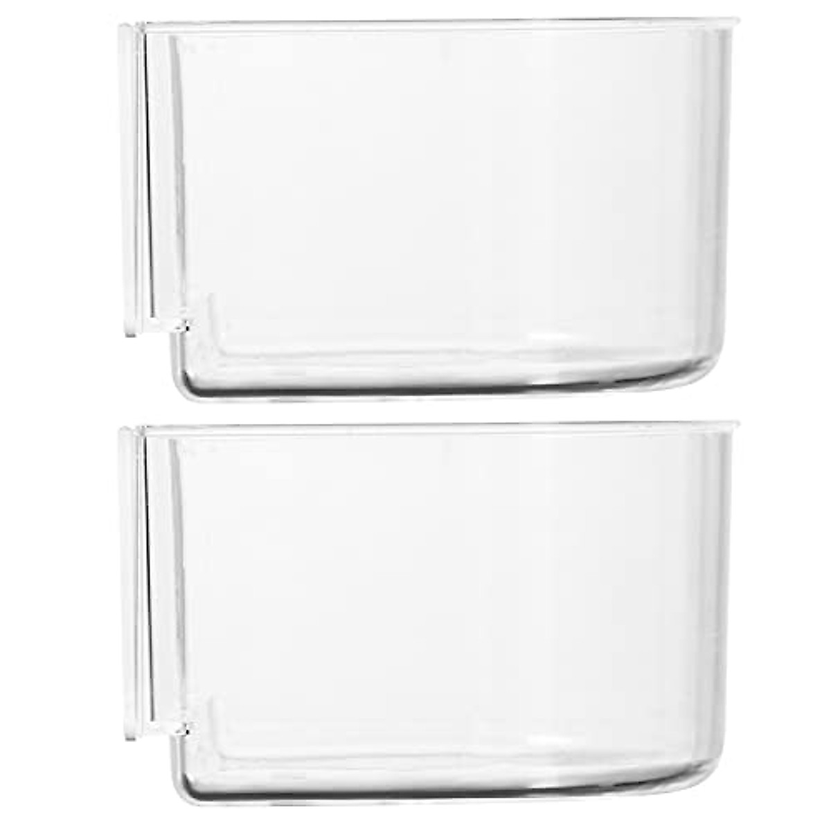 Acrylic Bird Feeder Parrots Water Cup 4 PCS Bird Cage Bird Feeder cage Bird Food Feeding Bowl Cockatiel cage Food Box Food Box Plastic Bird Parrot Feeding Bowl