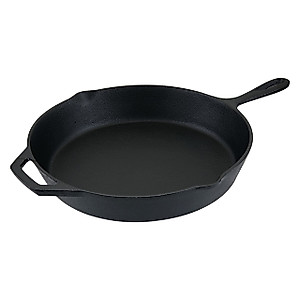 Alpine Cuisine Pre-seasoned Cast Iron Frypan 10-Inch - Black Cast Iron Frypan - Durable, Heavy Duty Cooking Pans - Multipurpose Use Kitchen Pans