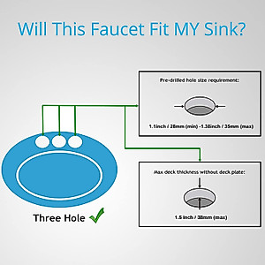 Wovier Brushed Nickel Waterfall Widespread Bathroom Sink Faucet,Two Handle Three Hole Brass Lavatory Vanity Faucet,8-16 Inch Basin Mixer Tap with Pop Up Drain Assembly