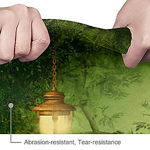 Yoga Mat, Yoga Mats for Home Workout, Workout Mat, Exercise Mats, Pilates Mat, Fairy Tale Green Forest Tree House