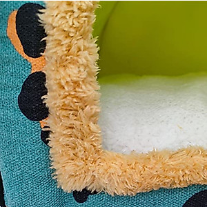 Petyoung Guinea Pig Hideout Hamster Bed Rabbit House Cave Accessories, Small Animals Cozy Hide-Out for Bunny Hedgehog Ferret Chinchilla