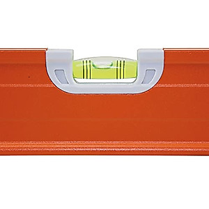 Klein Tools 935L Level, 24-Inch Magnetic Bubble Level with Adjustable Vial and Top V-Groove, High Viz Orange