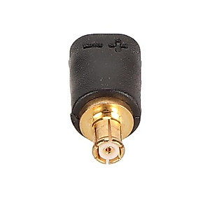 A2DC to 0.78mm Adapter, Male to Female Wearable Small Headphone Cable Connector Lossless Sound Lightweight Universal for CKR100 for LS300 for LS200 for CKS1100 (Black)