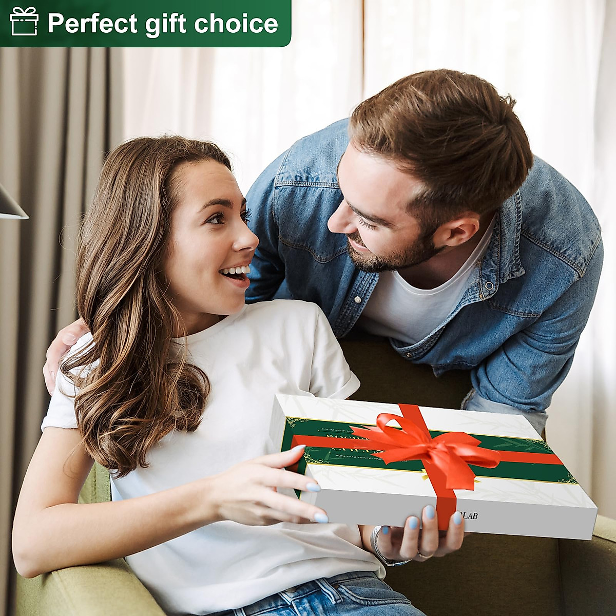 ROCIRLAB Bamboo Charcuterie Boards (23"×11"×0.8") and Knife Set, Lightweight Cheese Board and Platter, Unique Gift for Housewarming, Anniversary & Wedding, Mother's Day and Christmas for Women…